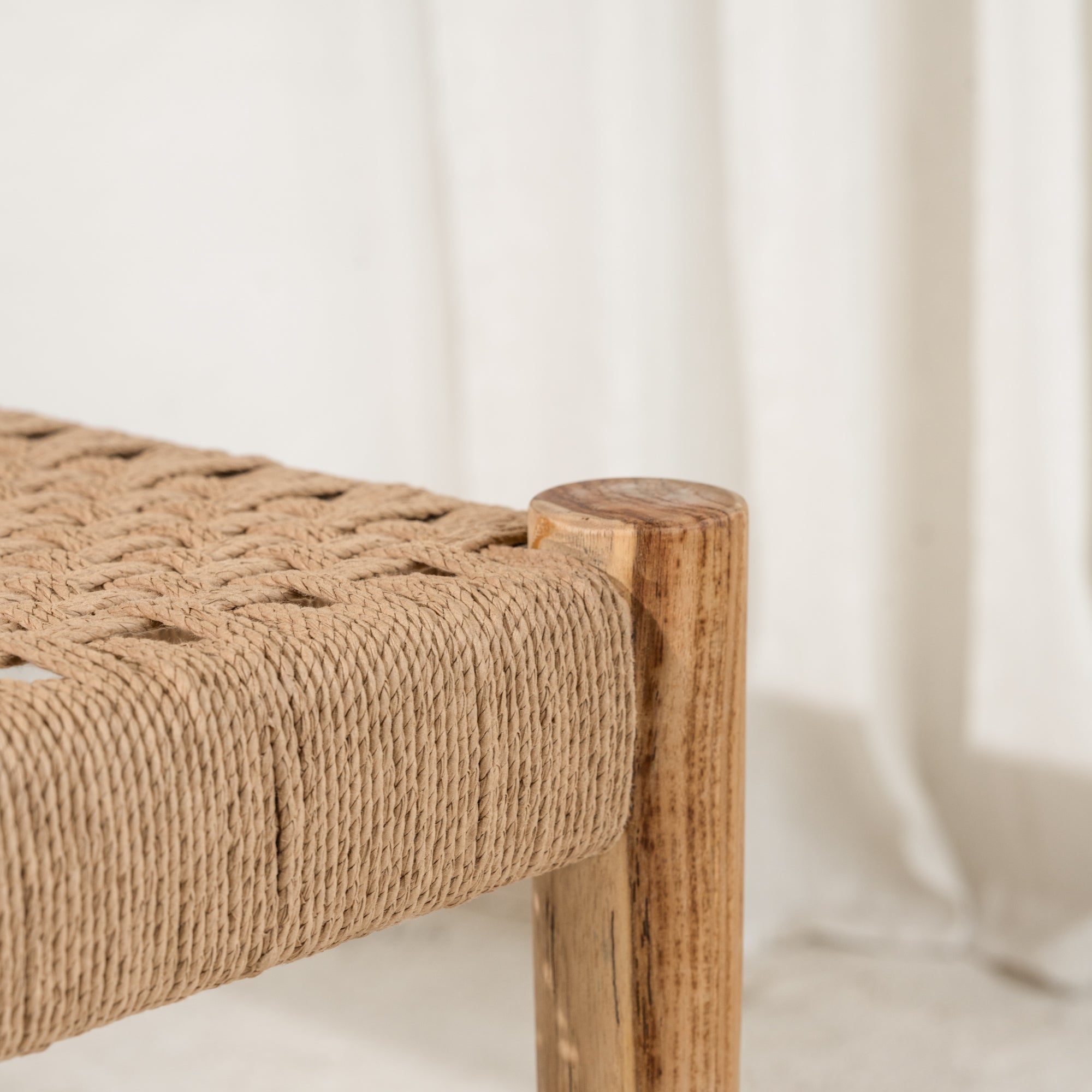 Bennu Woven Jute Bench Seat – Inartisan.