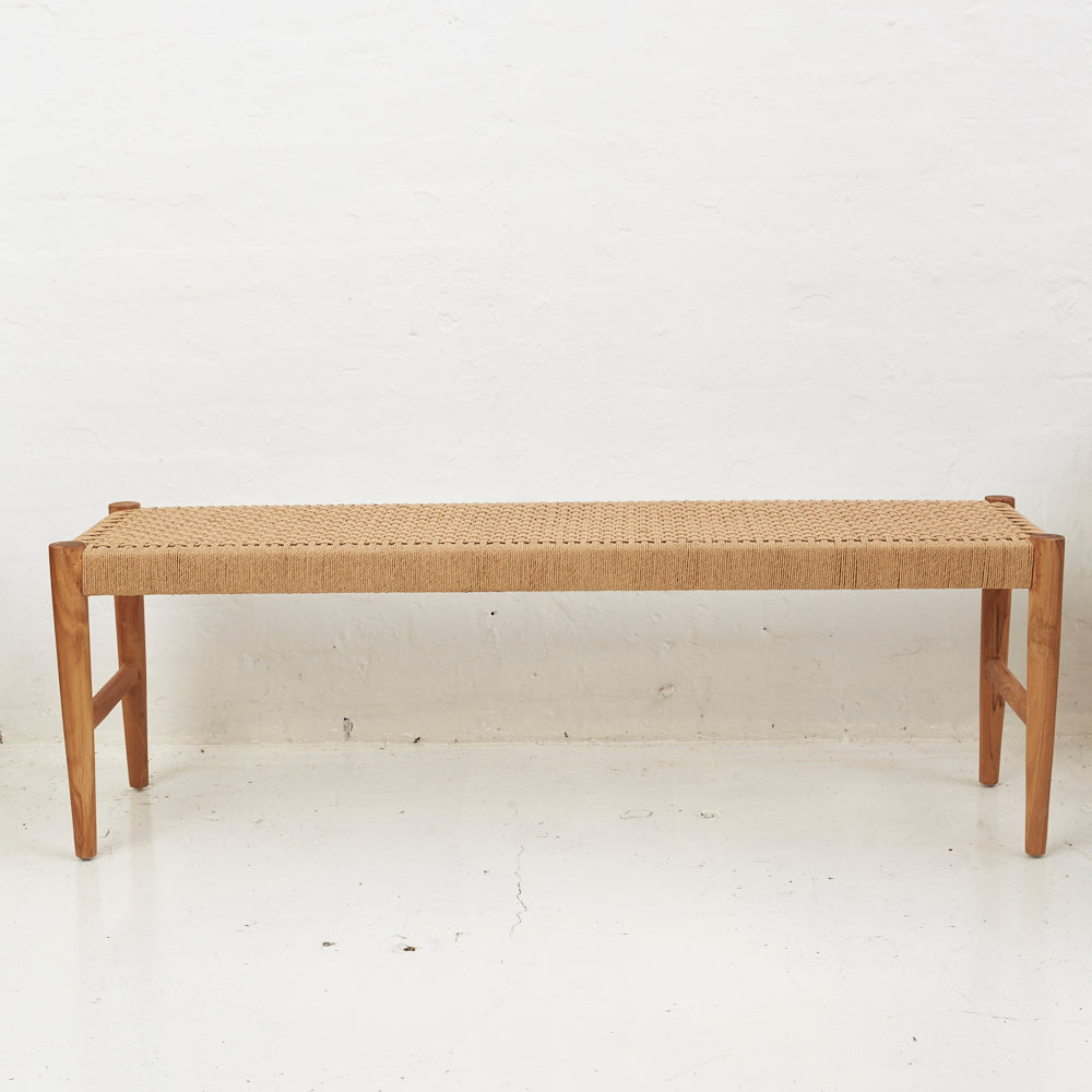 Bennu Woven Jute Bench Seat – Inartisan.