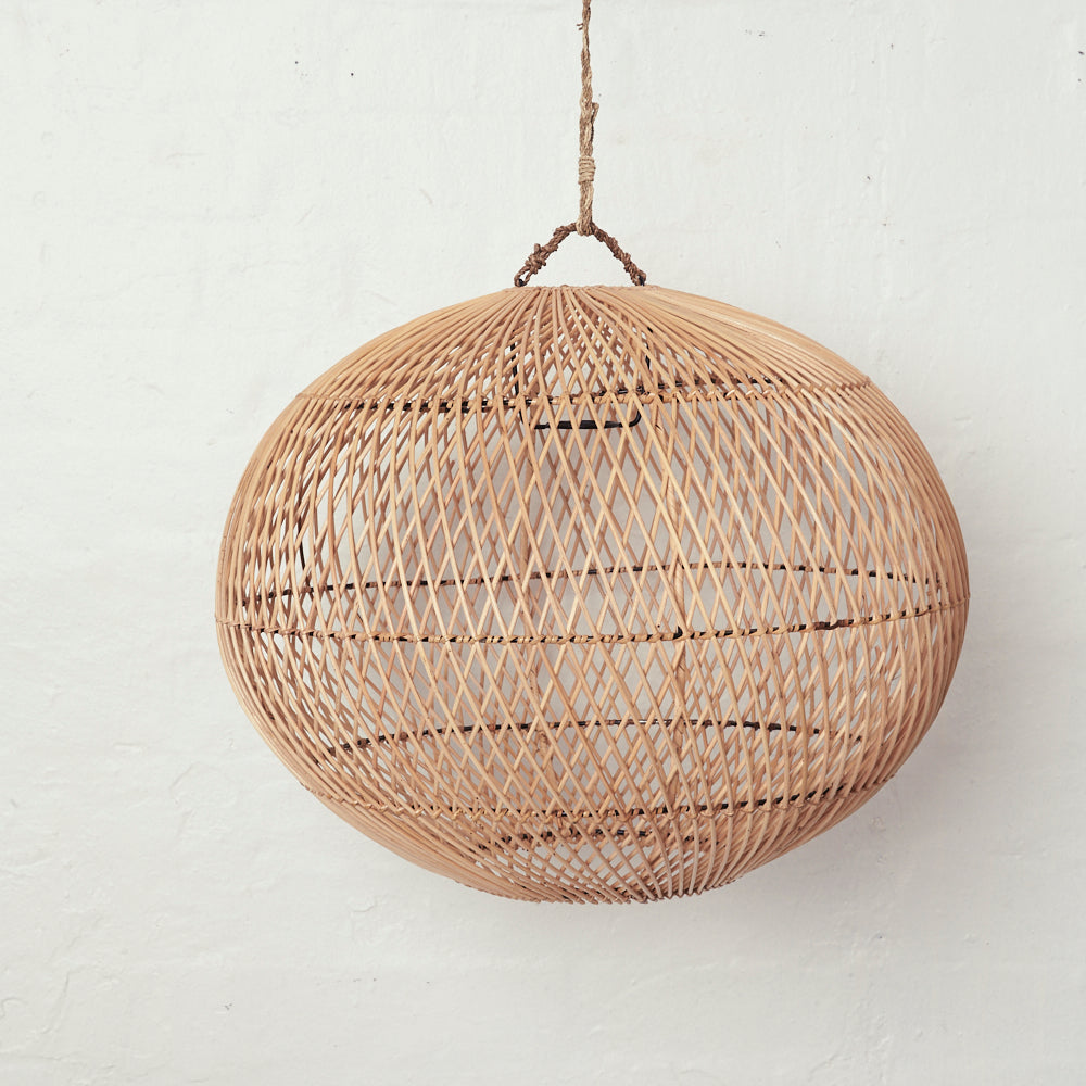 Handwoven Rattan Ball Light Shade – Inartisan.